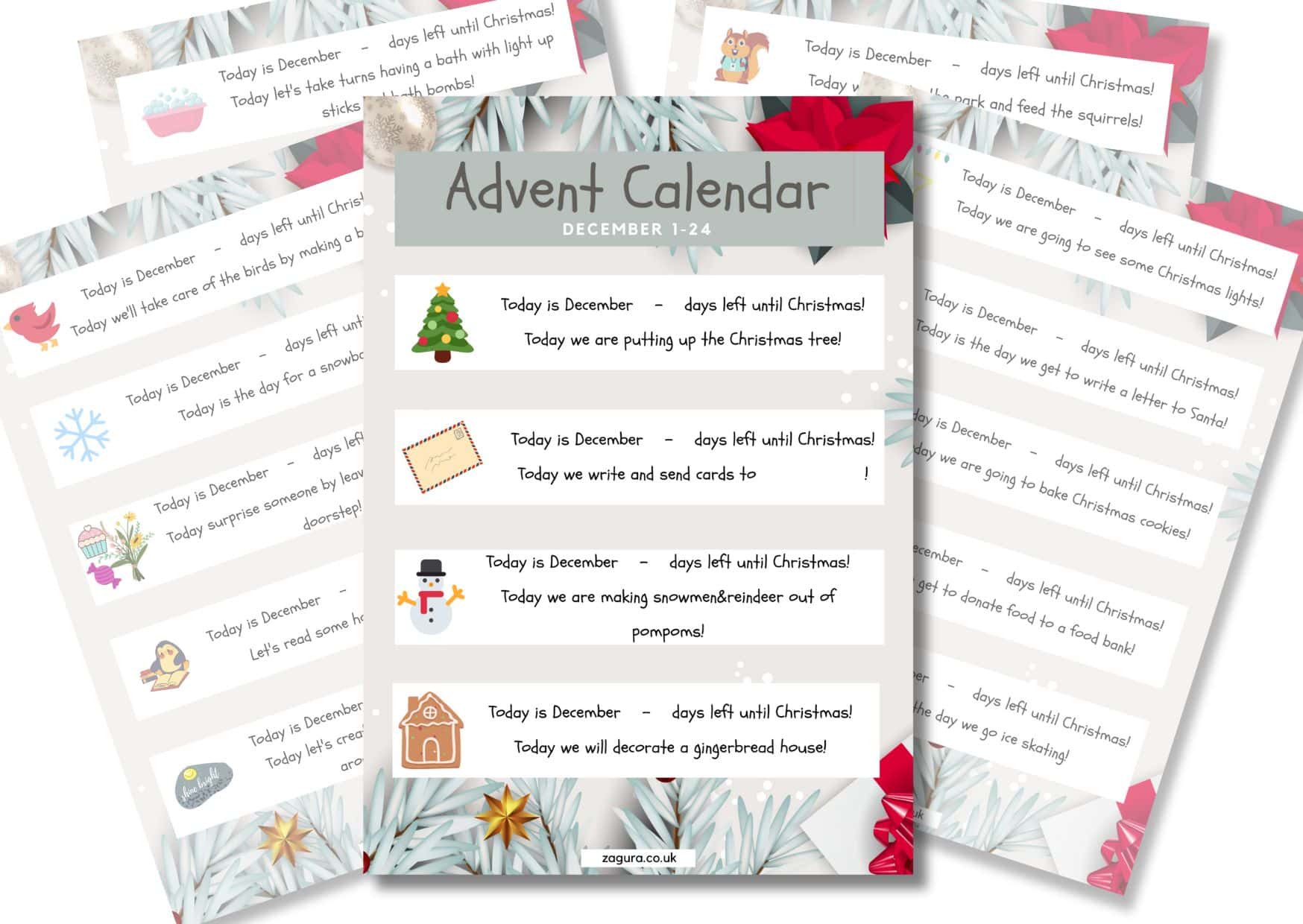 30+ Advent Calendar Non-candy Ideas for Kids of any age » Raluca Zagura ...